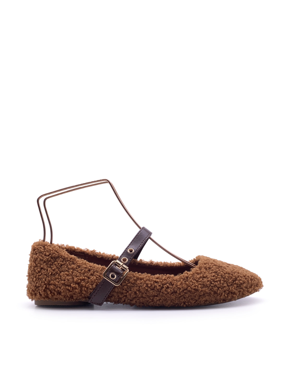 IRENE - Mary Jane in ecopelliccia modello teddy